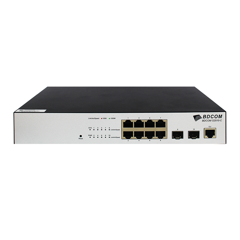 SWITCH BDCOM L2 8 PORTS GIGABIT C/2 PORTS 1G SFP (S2510-C) Redes & WiFi ...