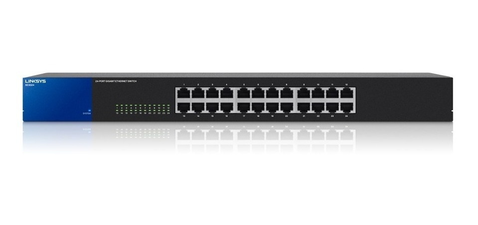 SWITCH LINKSYS 24PORTS 10/100/1000 (LGS124) Redes & WiFi Switches