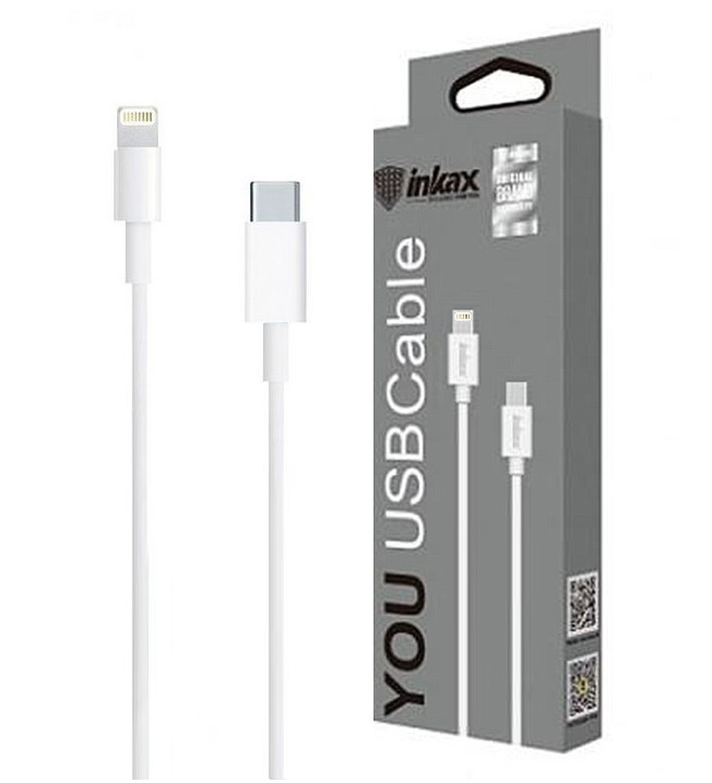 CABLE USB-C->LIGHTNING 3.1A INKAX (CK-123) Accesorios Cables USB & Varios